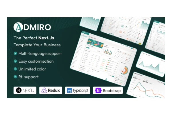 Admiro – React Nextjs Admin & Dashboard Template