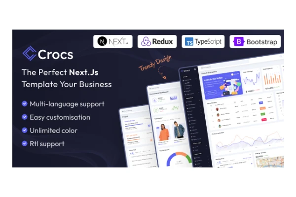 Crocs – React Nextjs Admin & Dashboard Template