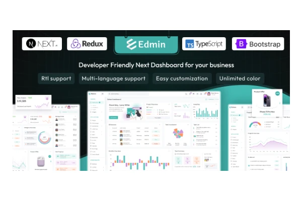 Edmin – React Nextjs Admin & Dashboard Template