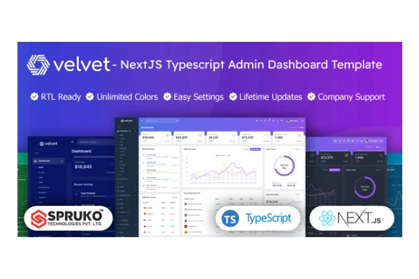 Velvet - Typescript Nextjs Dashboard Template