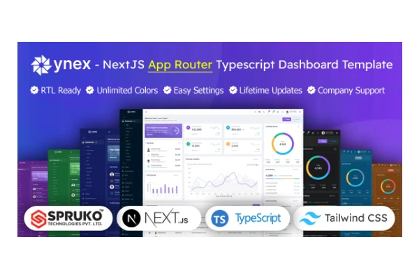 Ynex - Nextjs App Router Typescript Dashboard Template